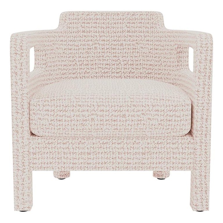 Jinbao Street Lounge Chair by Yabu Pushelberg in Jacquard Tweed For ...