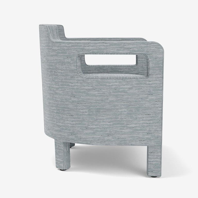 Jinbao Street Lounge Chair by Yabu Pushelberg in Jacquard Velvet For ...