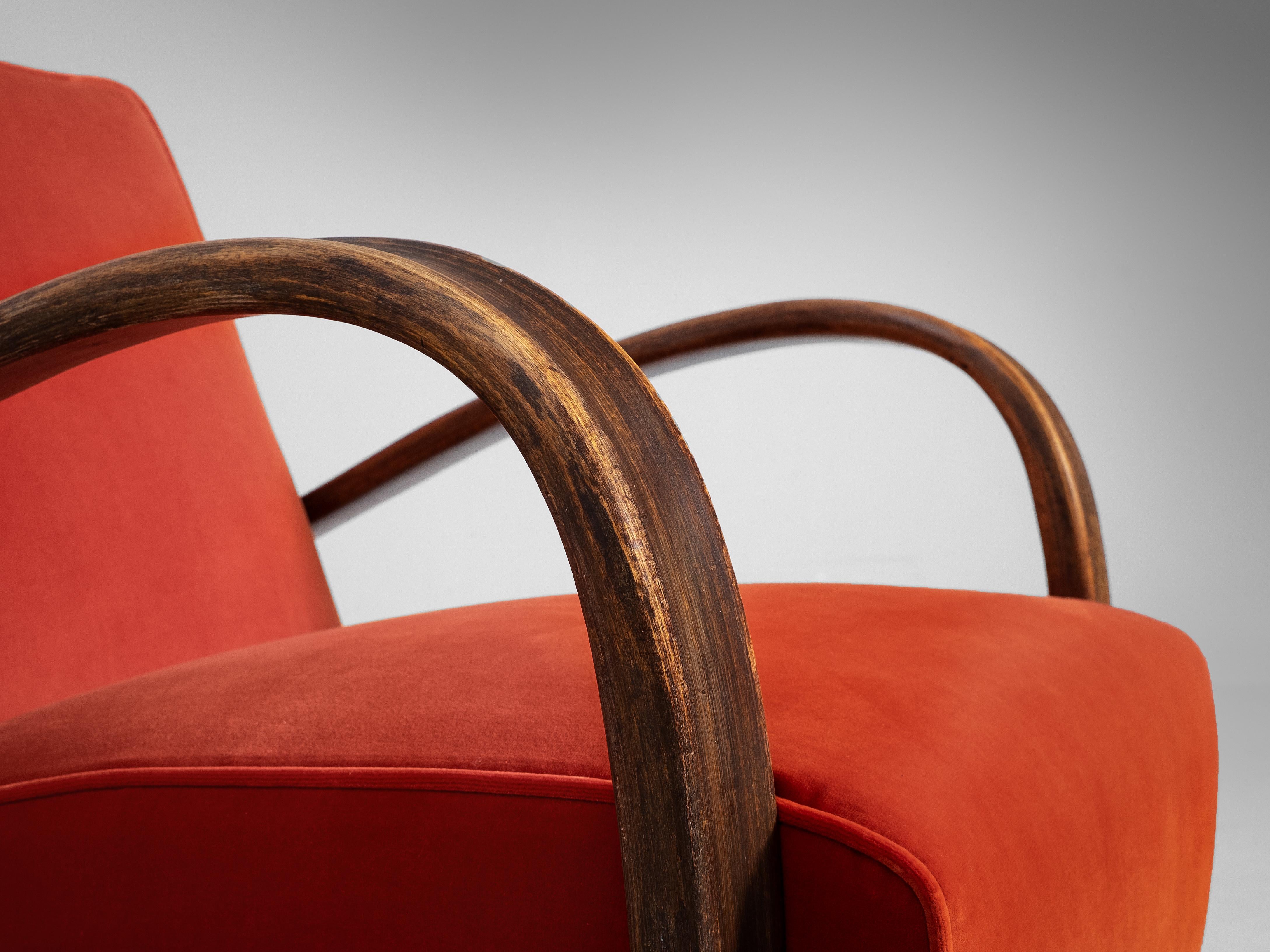Jindrich Halabala Customizable Lounge Chairs at 1stDibs