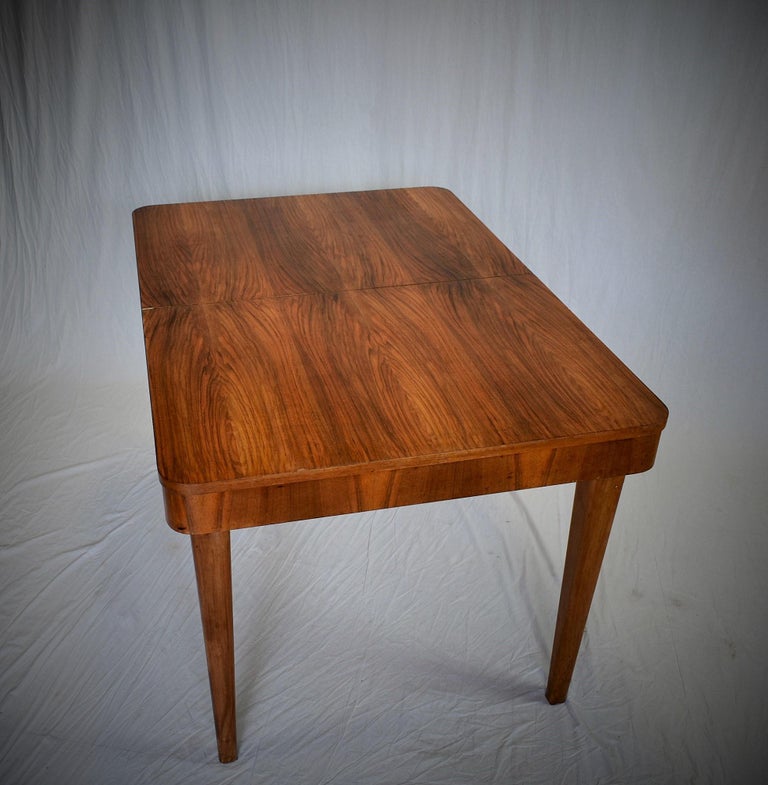 Jindřich Halabala Extendable Dining Table for UP Zavody, 1950s at 1stDibs