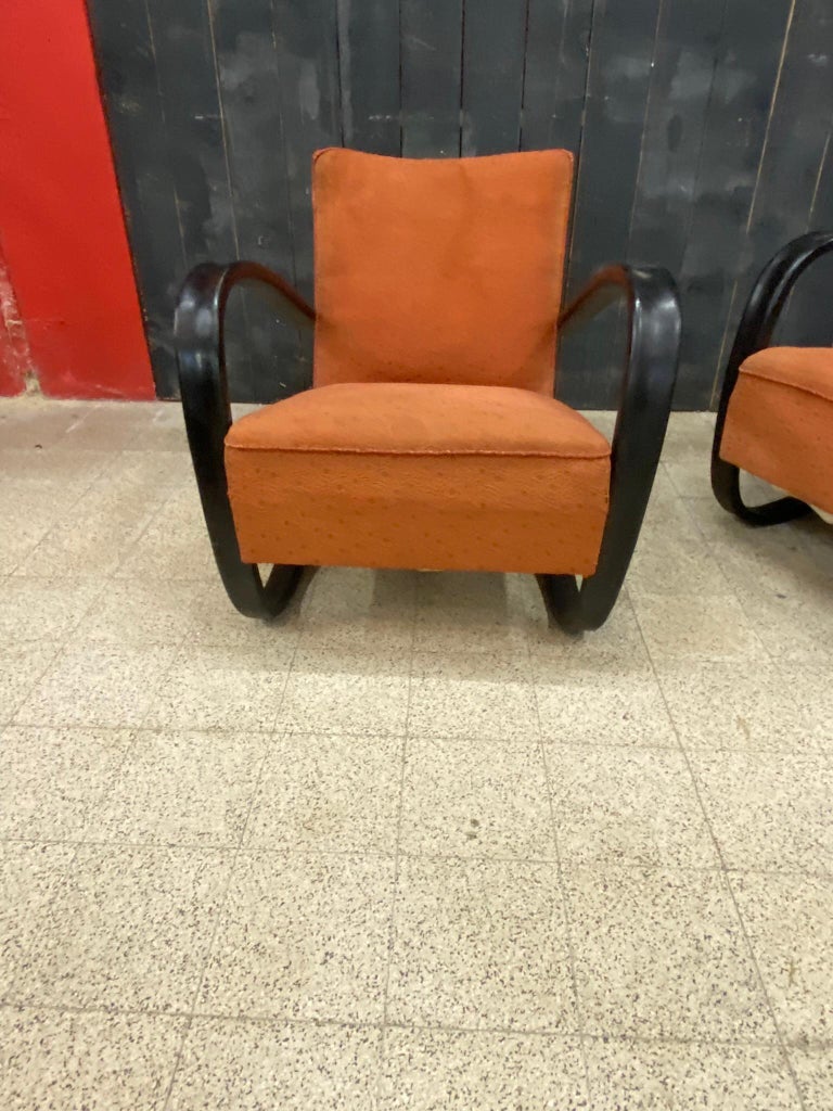 Jindrich Halabala H-269 Armchairs For Sale at 1stDibs