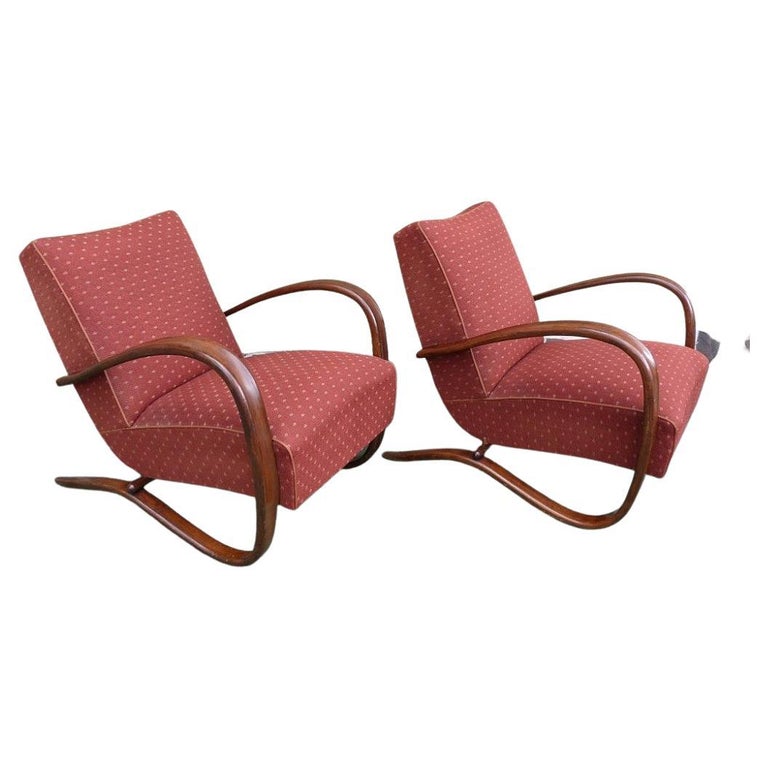 Jindrich Halabala H-269 Armchairs at 1stDibs | jindrich halabala chair