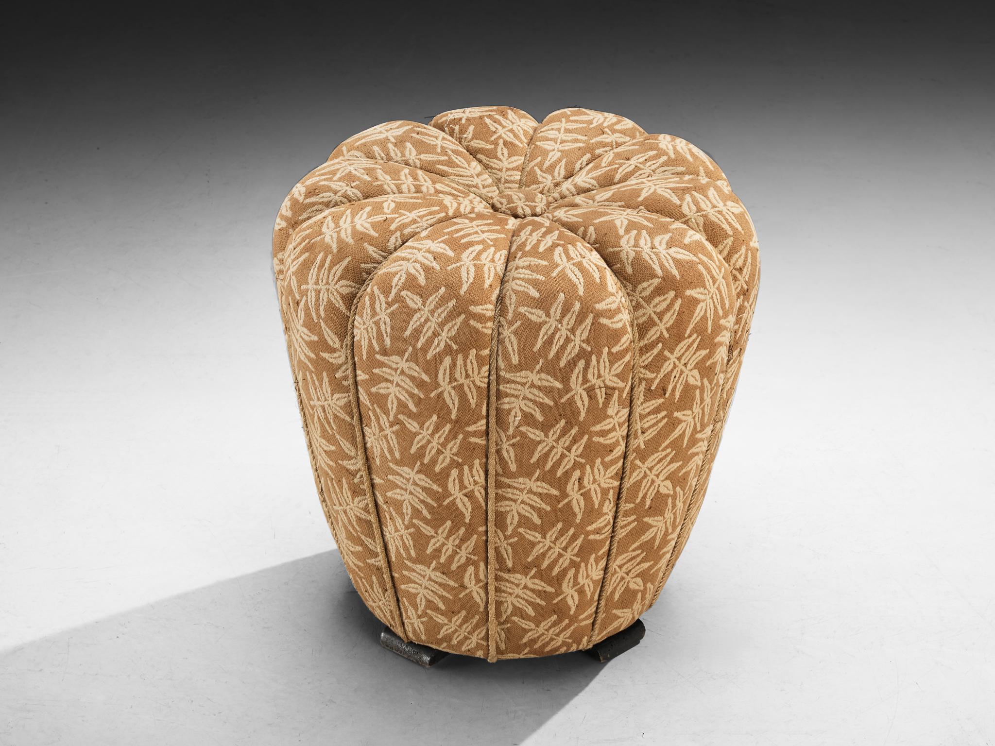 Jindrich Halabala Stools in Decorative Patterned Upholstery For Sale at ...