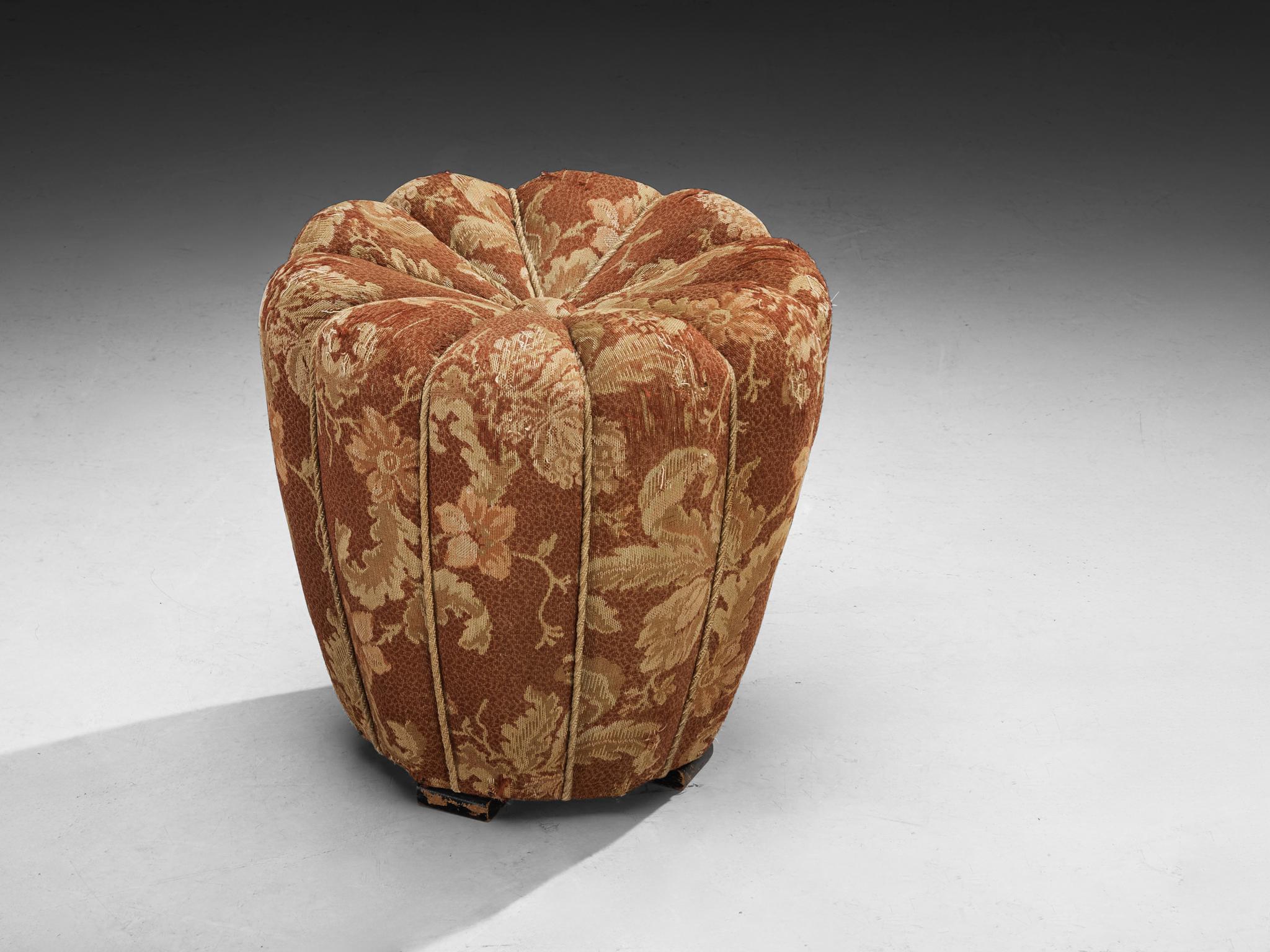 Jindrich Halabala Stools in Decorative Patterned Upholstery For Sale at ...