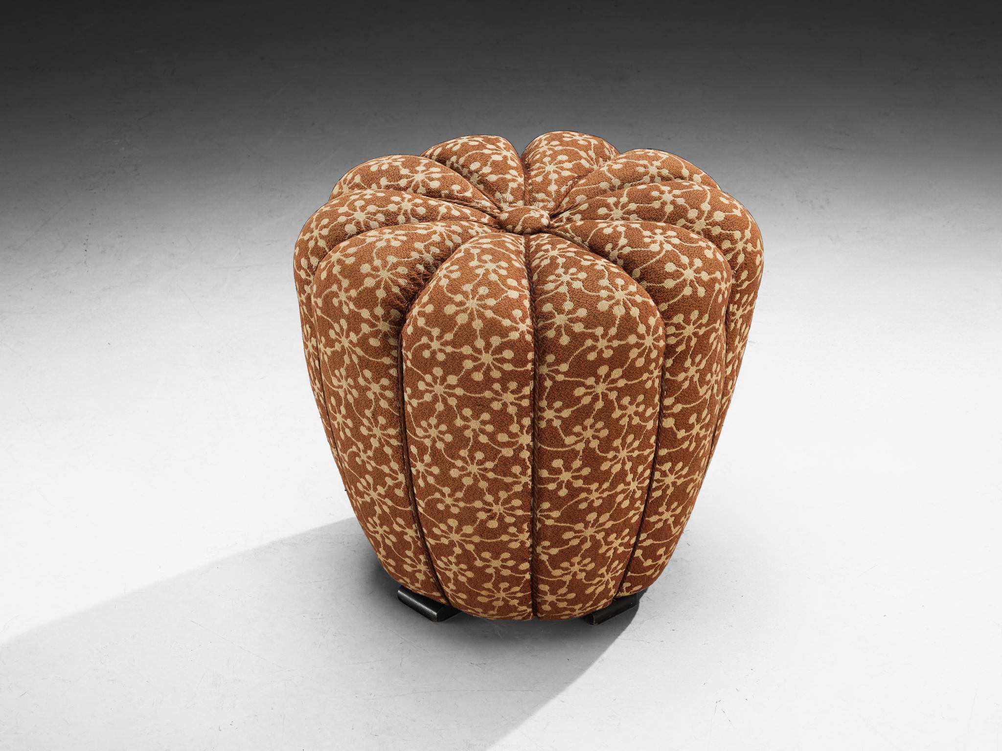 Jindrich Halabala Stools in Decorative Patterned Upholstery For Sale at ...