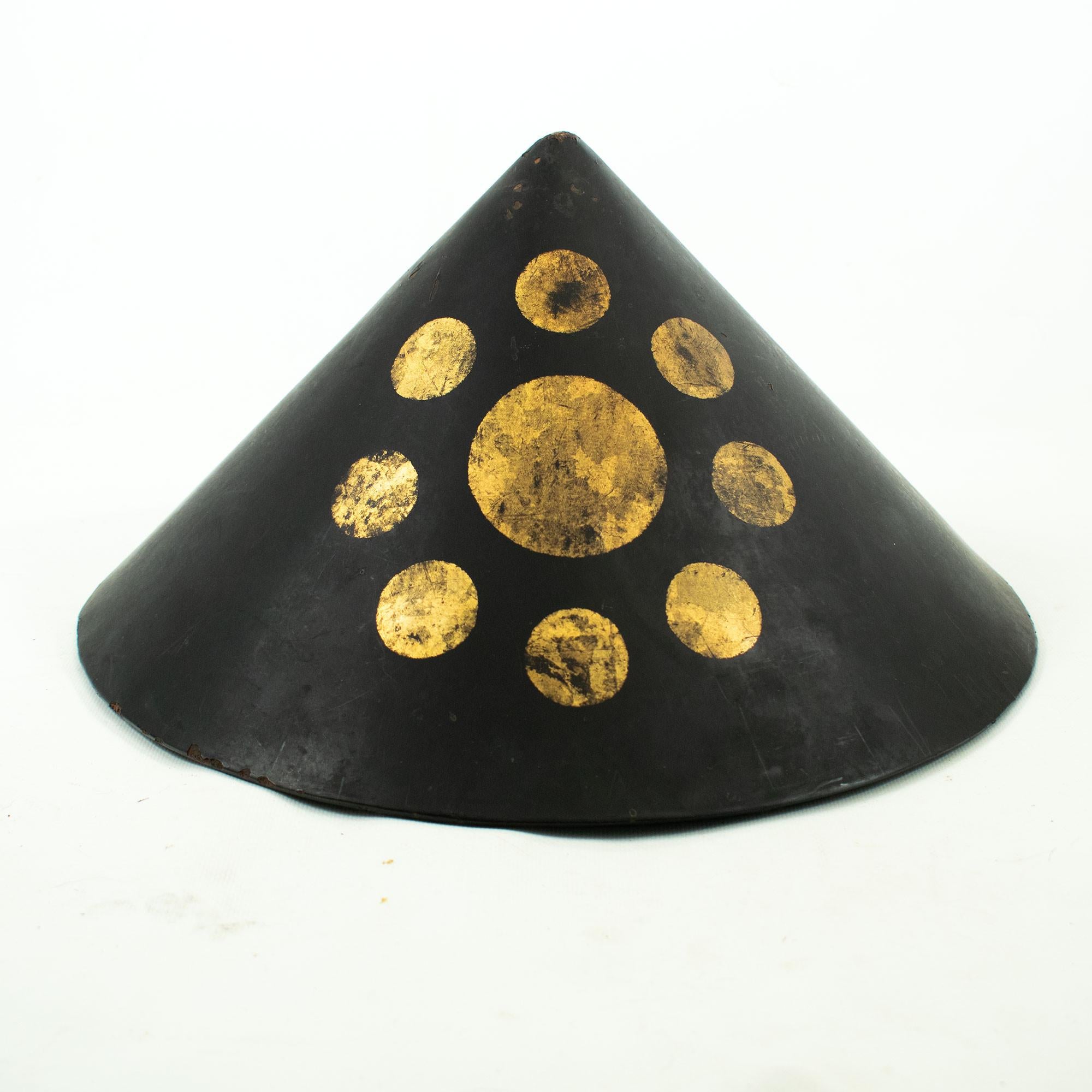 JINGASA from the EDO period, Samurai headdress Toppai Jingasa For Sale ...