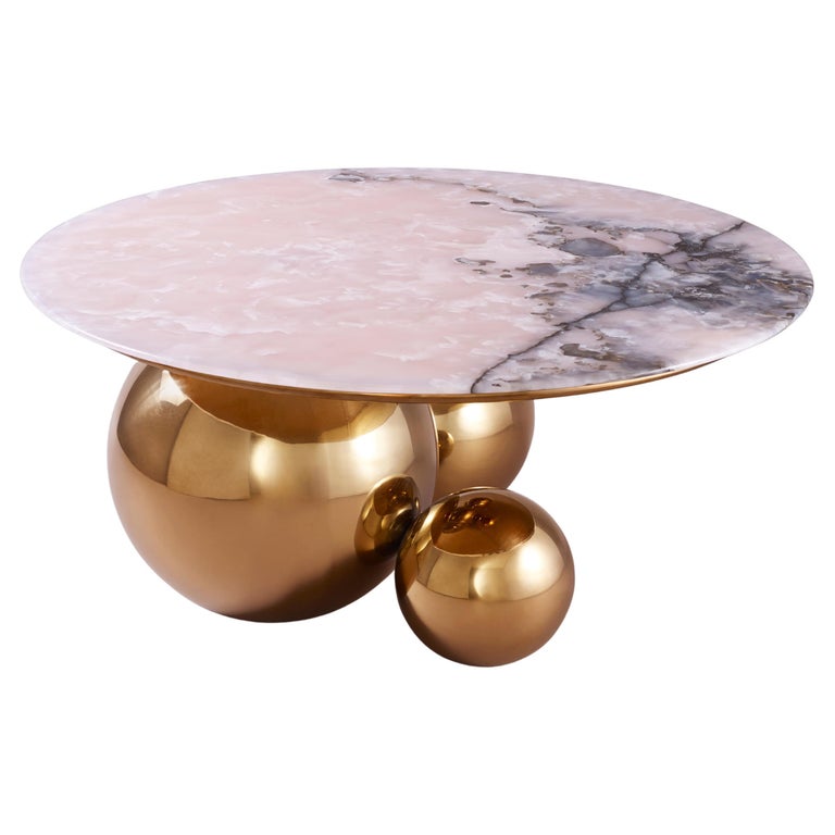 JinShi Pink Jade Coffee Table #1 For Sale at 1stDibs
