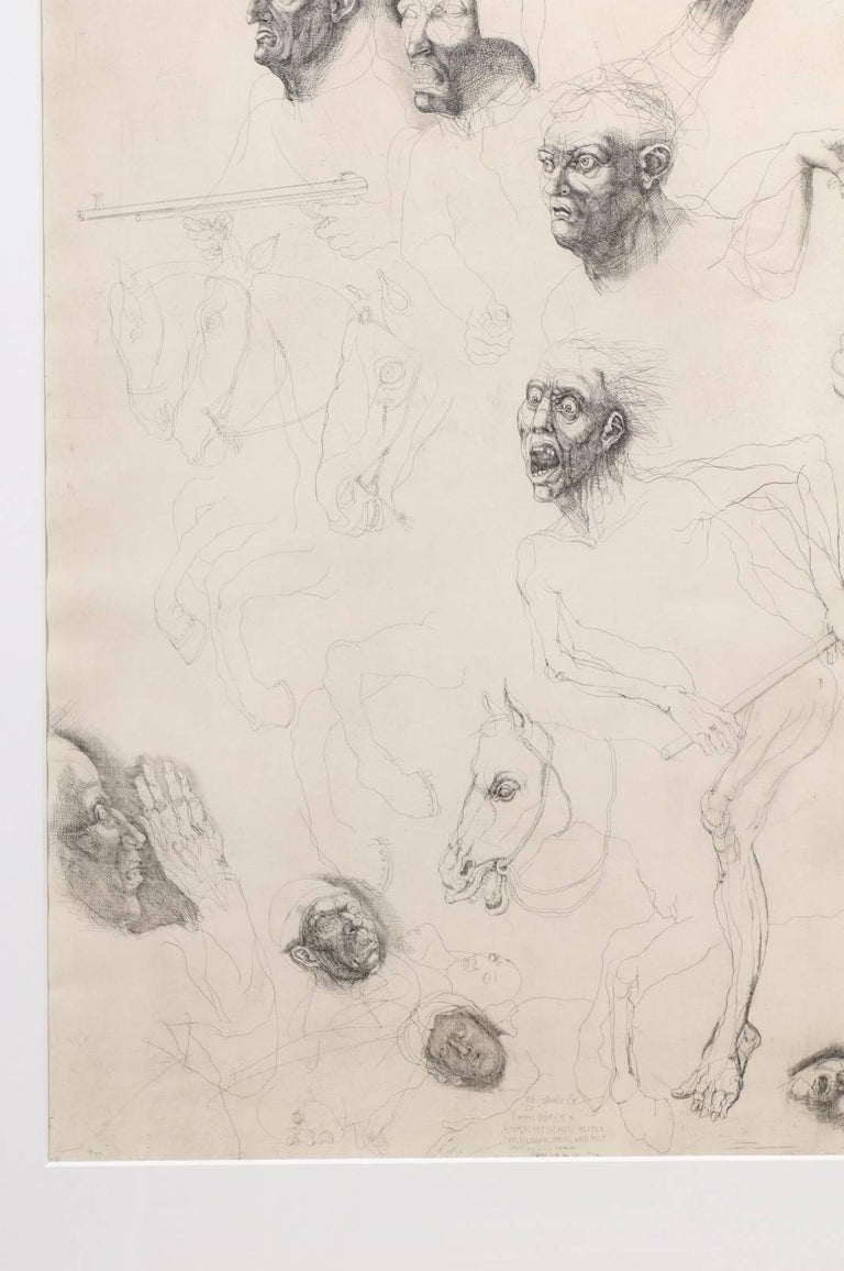 Jiri Anderle, Czech B. 1936, Figure Study, Extra Large For Sale at 1stDibs