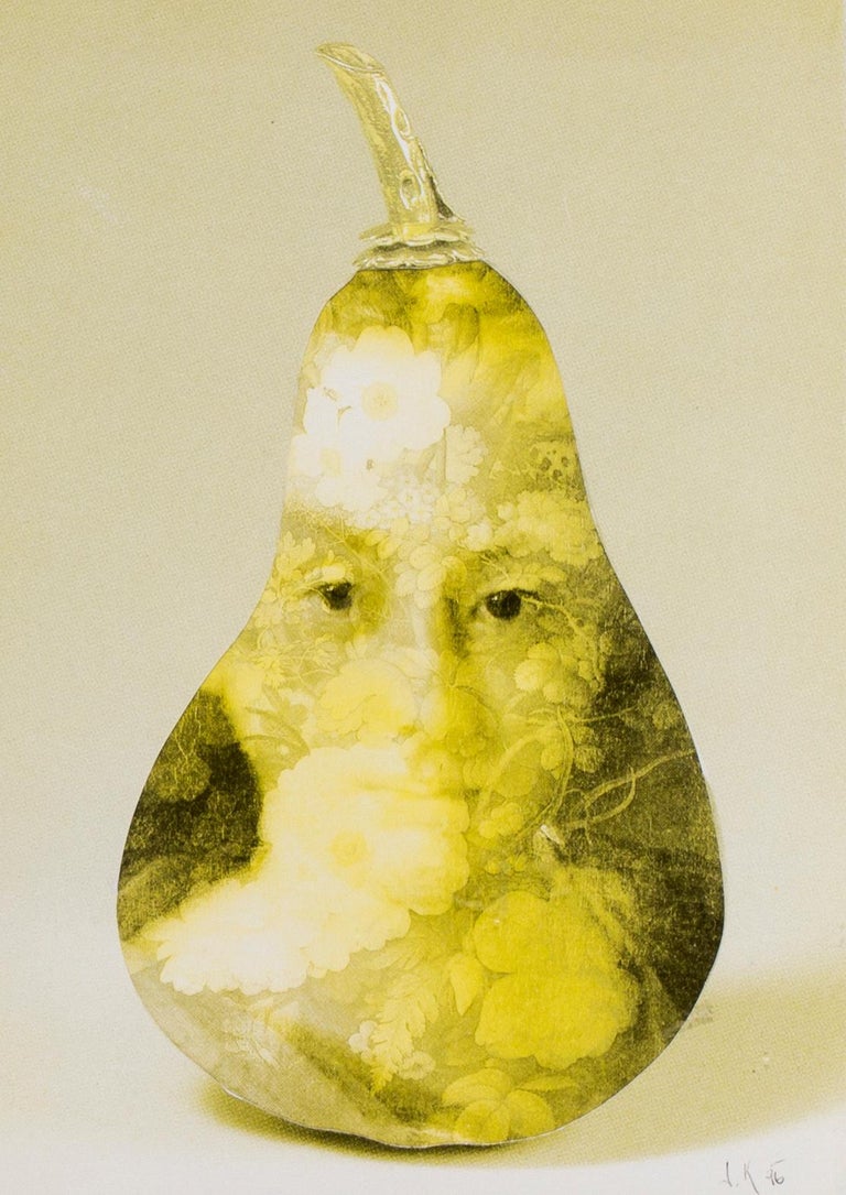 Jiri Kolar - 20th Czech Surrealist collage triptych of pears by Jiri ...