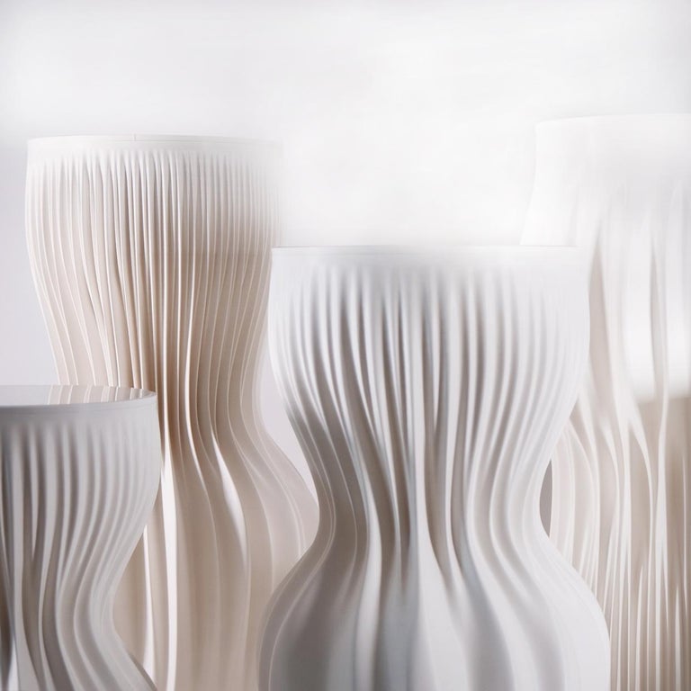JK3D Lamella Pedestal Tall, 3d Printed Design by Julia Koerner For Sale ...