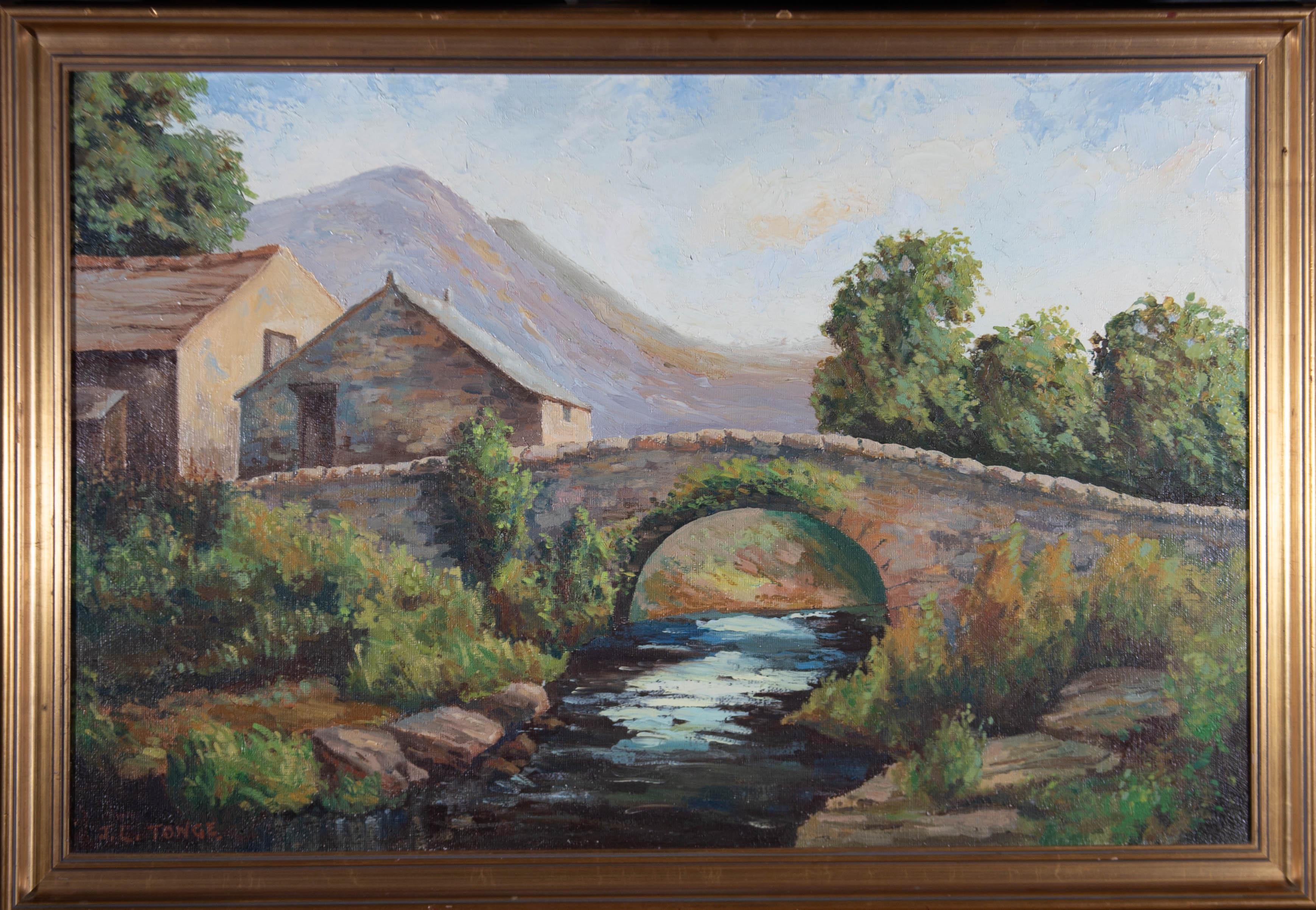 J.L. Tonge - J.L. Tonge - 20th Century Oil, Bridge in the Mountains For ...