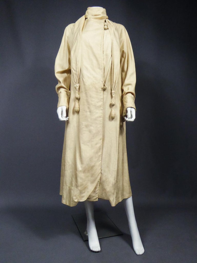 JM Gidding and Co Beige Wild Silk Dust Jacket USA Circa 1910 For Sale ...