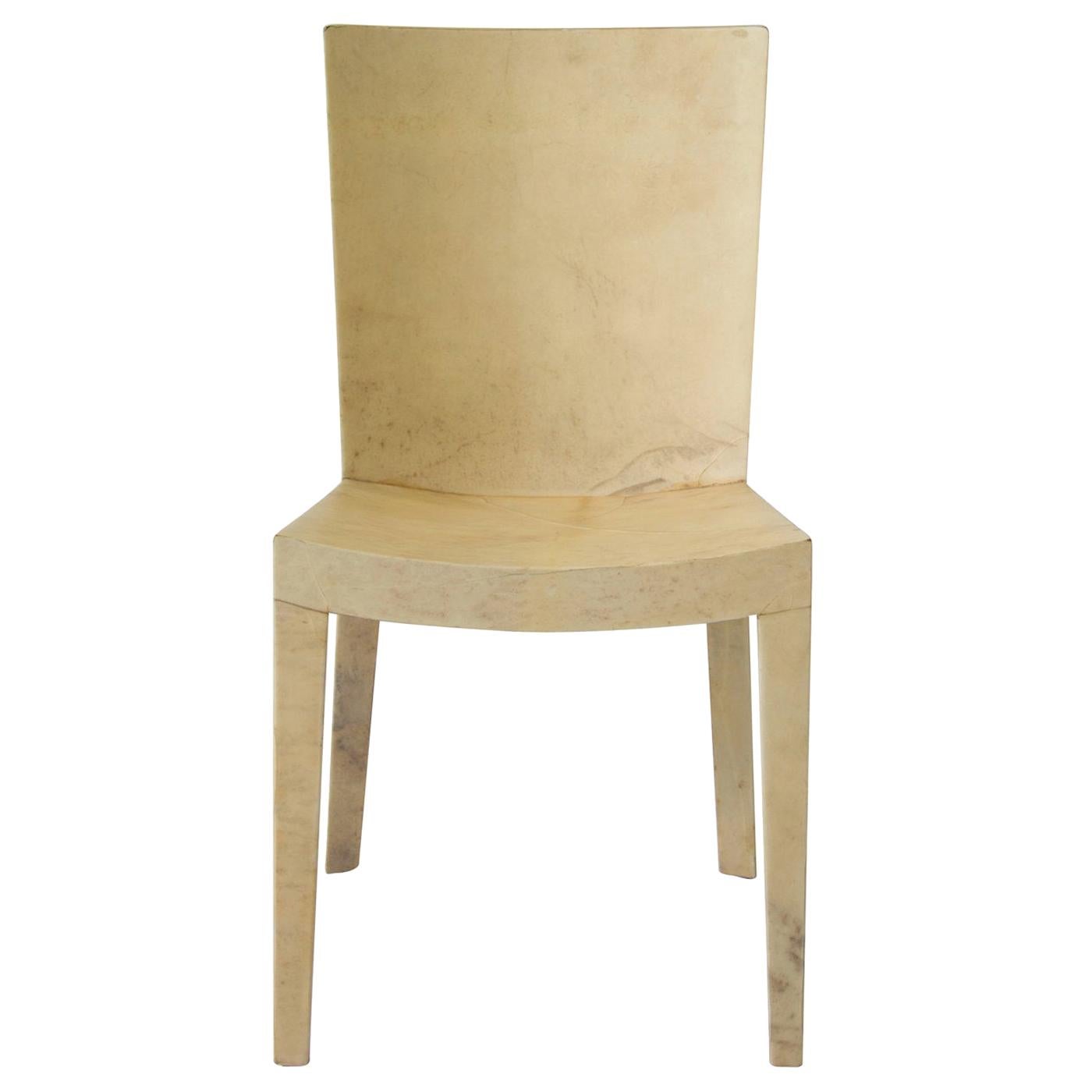 Karl Springer Lacquered Shell JMF Chair at 1stDibs