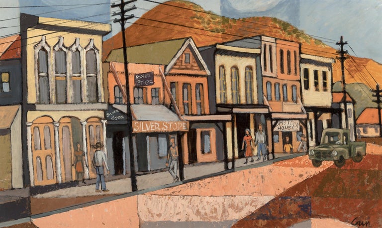 Jo Cain - "Virginia City, Nevada," Joseph Cain, Mining Town, Silver ...