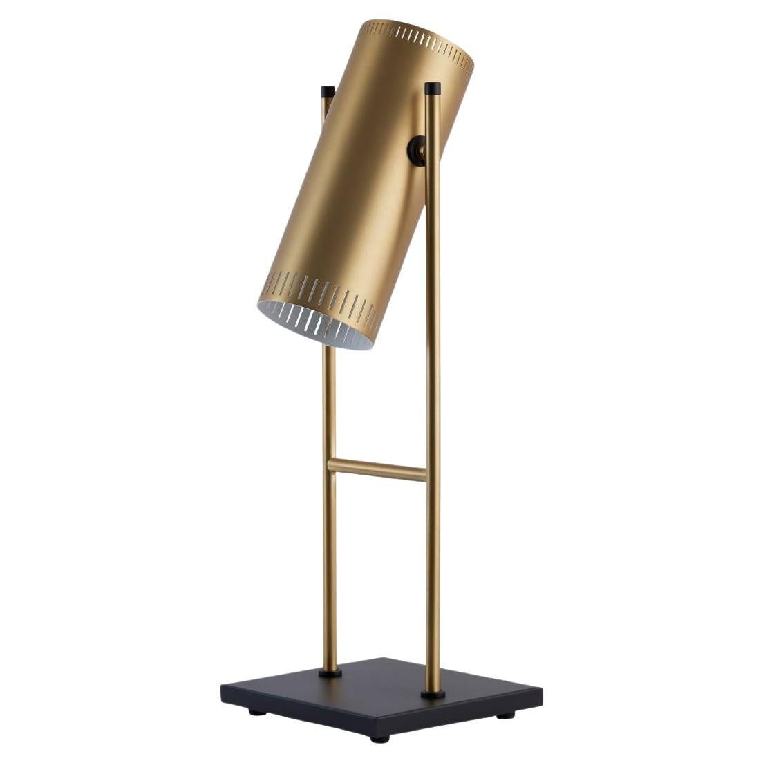 Jo Hamburg 'Trombone' Floor Lamp in Brass and Steel for Warm Nordic For ...