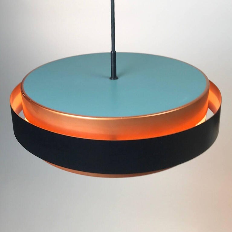 Jo Hammerborg Copper Ceiling Light Dano Circular by Fog and Morup 1963 ...