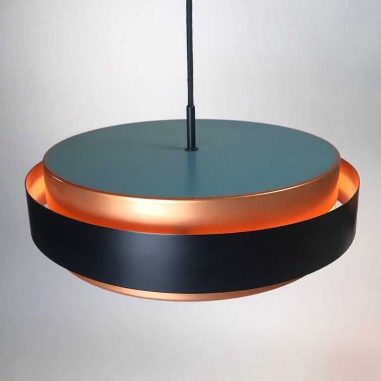 Jo Hammerborg Copper Ceiling Light Dano Circular by Fog and Morup 1963 ...