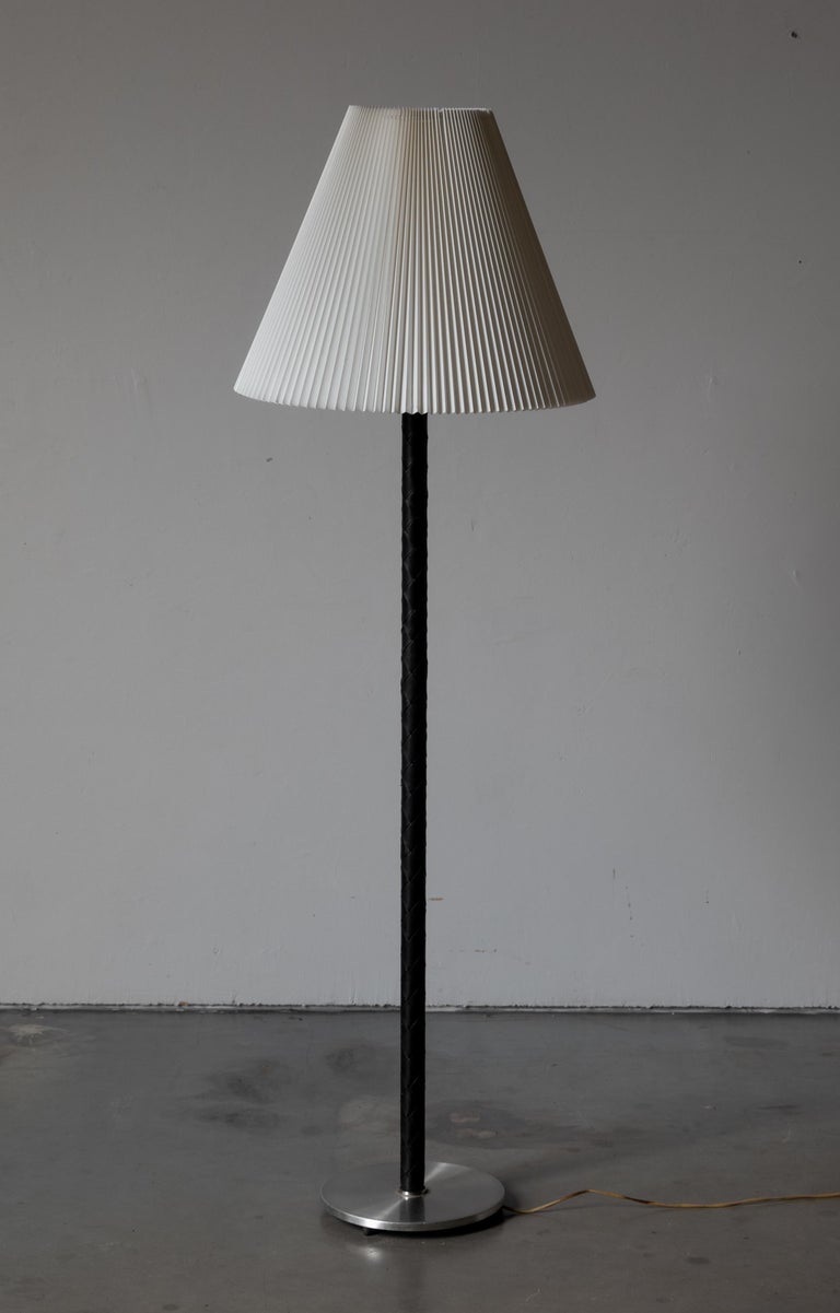 Jo Hammerborg, Floor Lamp Steel Black Leather Paper, Fog and Mørup ...