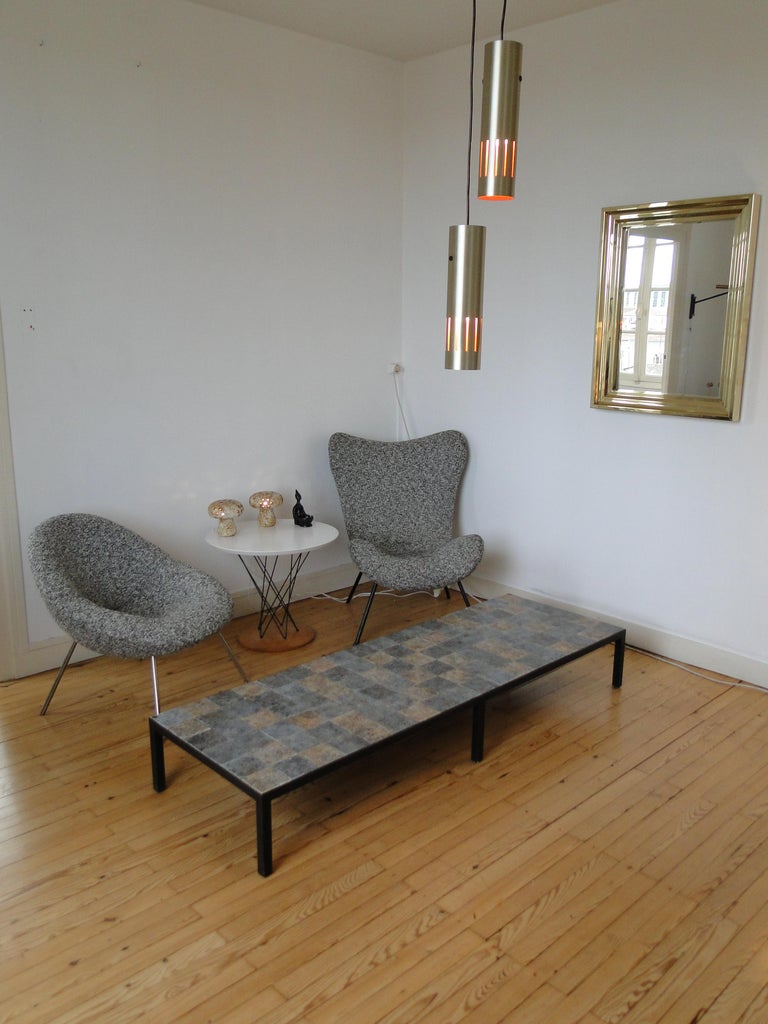 Jo Hammerborg Trombone Pair Brass Pendant Lamps for Fog Morup For Sale ...