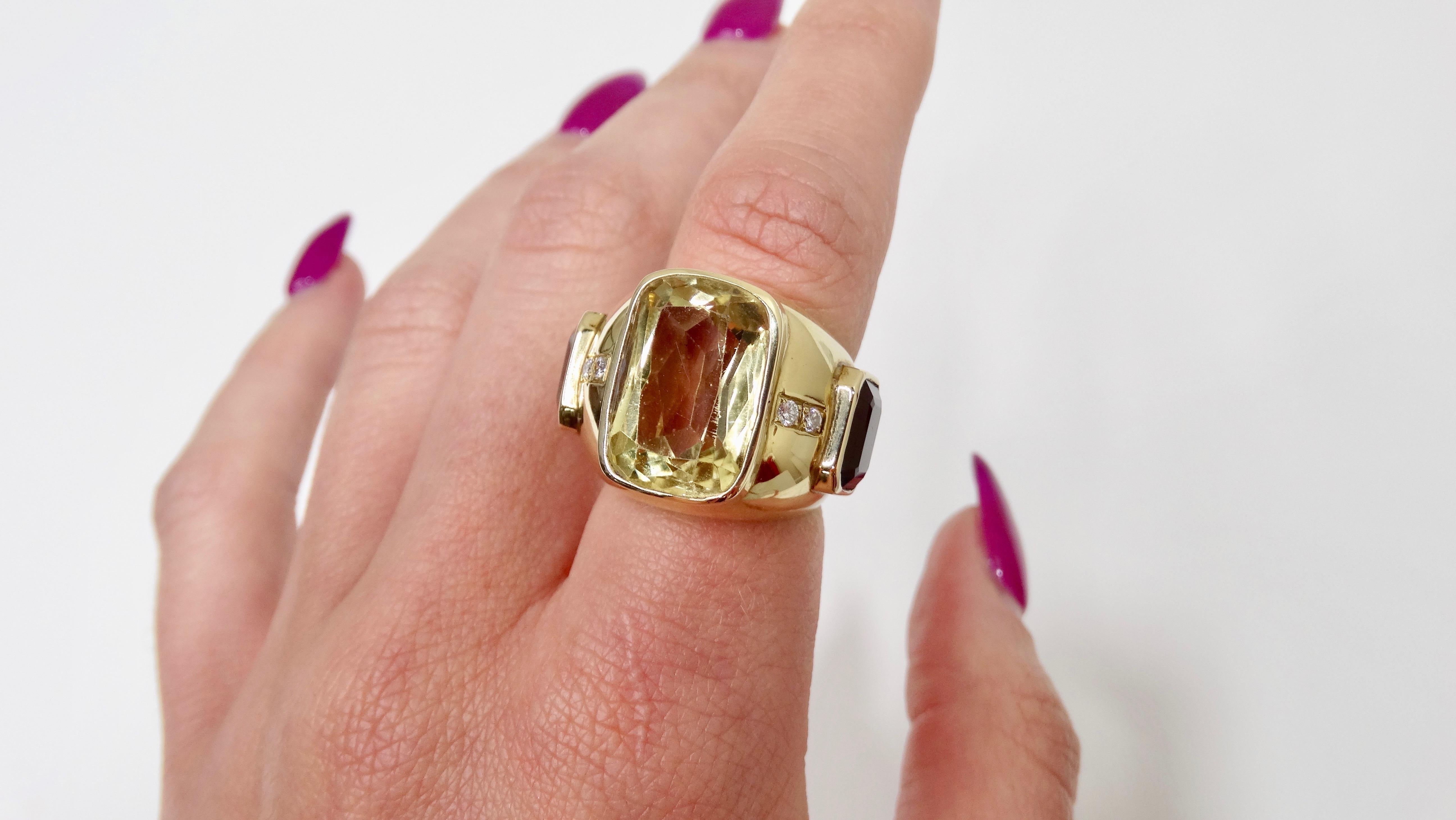 Joan Boyce 18k Gold Precious Stone Cocktail Ring at 1stDibs | joan ...