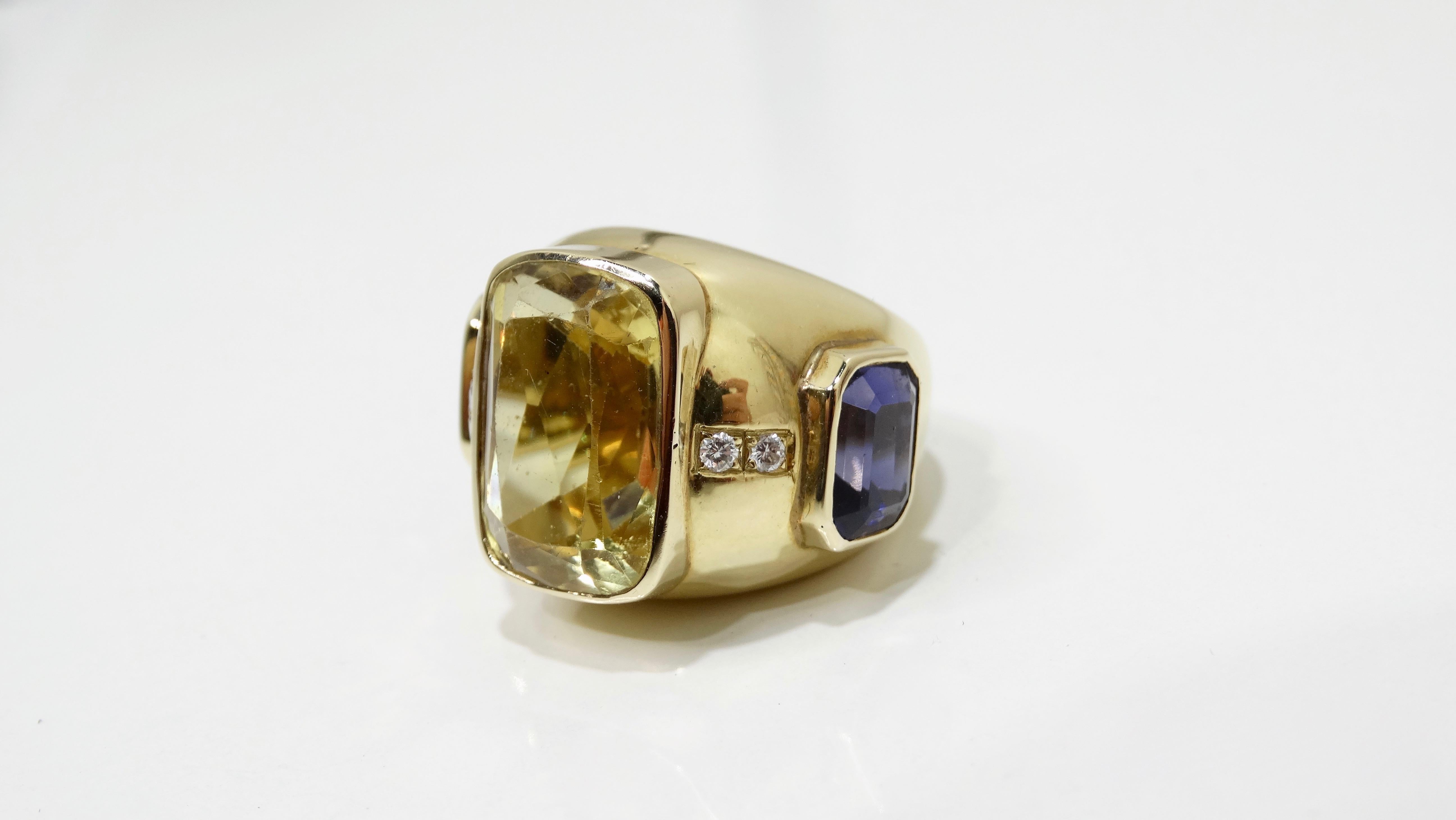 Joan Boyce 18k Gold Precious Stone Cocktail Ring at 1stDibs | joan ...