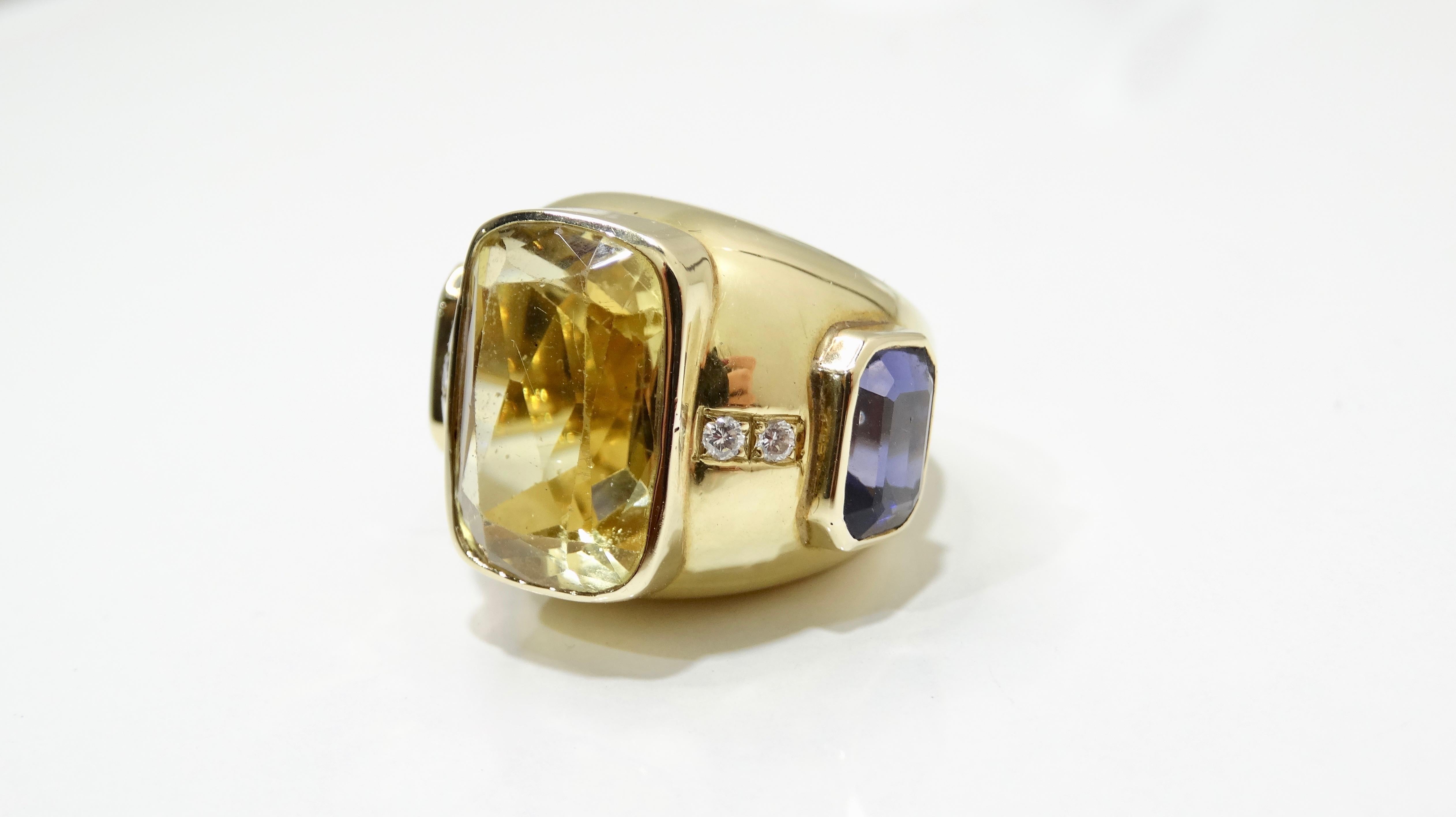 Joan Boyce 18k Gold Precious Stone Cocktail Ring at 1stDibs | joan ...