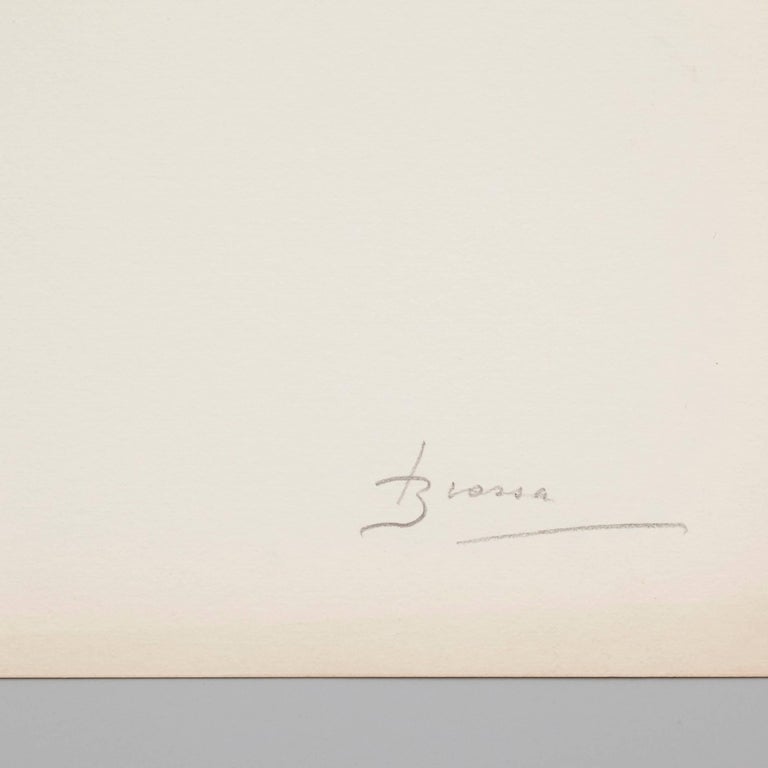 Joan Brossa Lithograph Visual Poem Hand Signed For Sale at 1stDibs