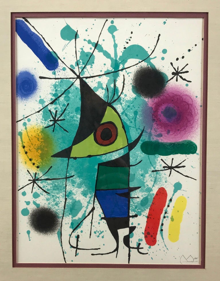 Joan Miró “Le Chanteur, ou Le Poisson Chantant” Framed Lithograph ...