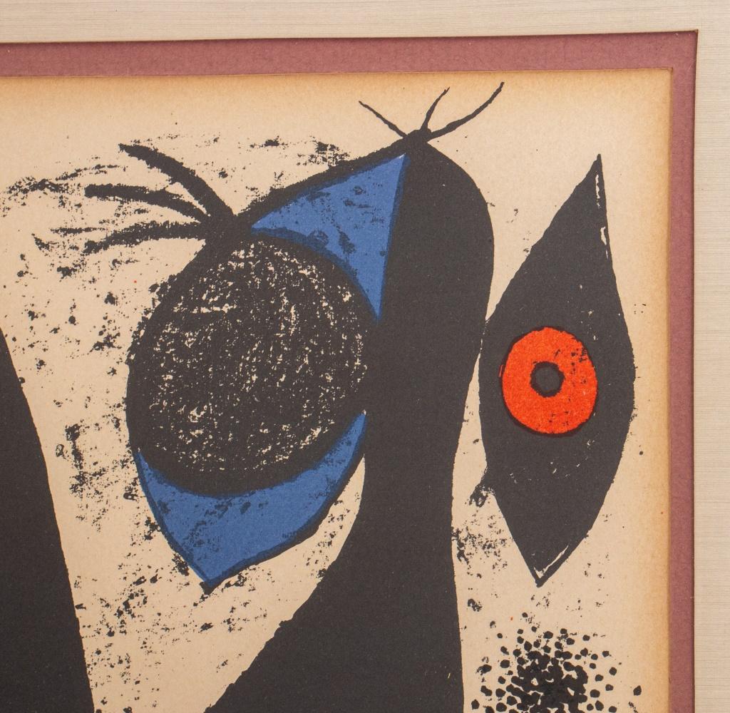 Joan Miro "Miro a l'Encre" Color Lithograph For Sale at 1stDibs
