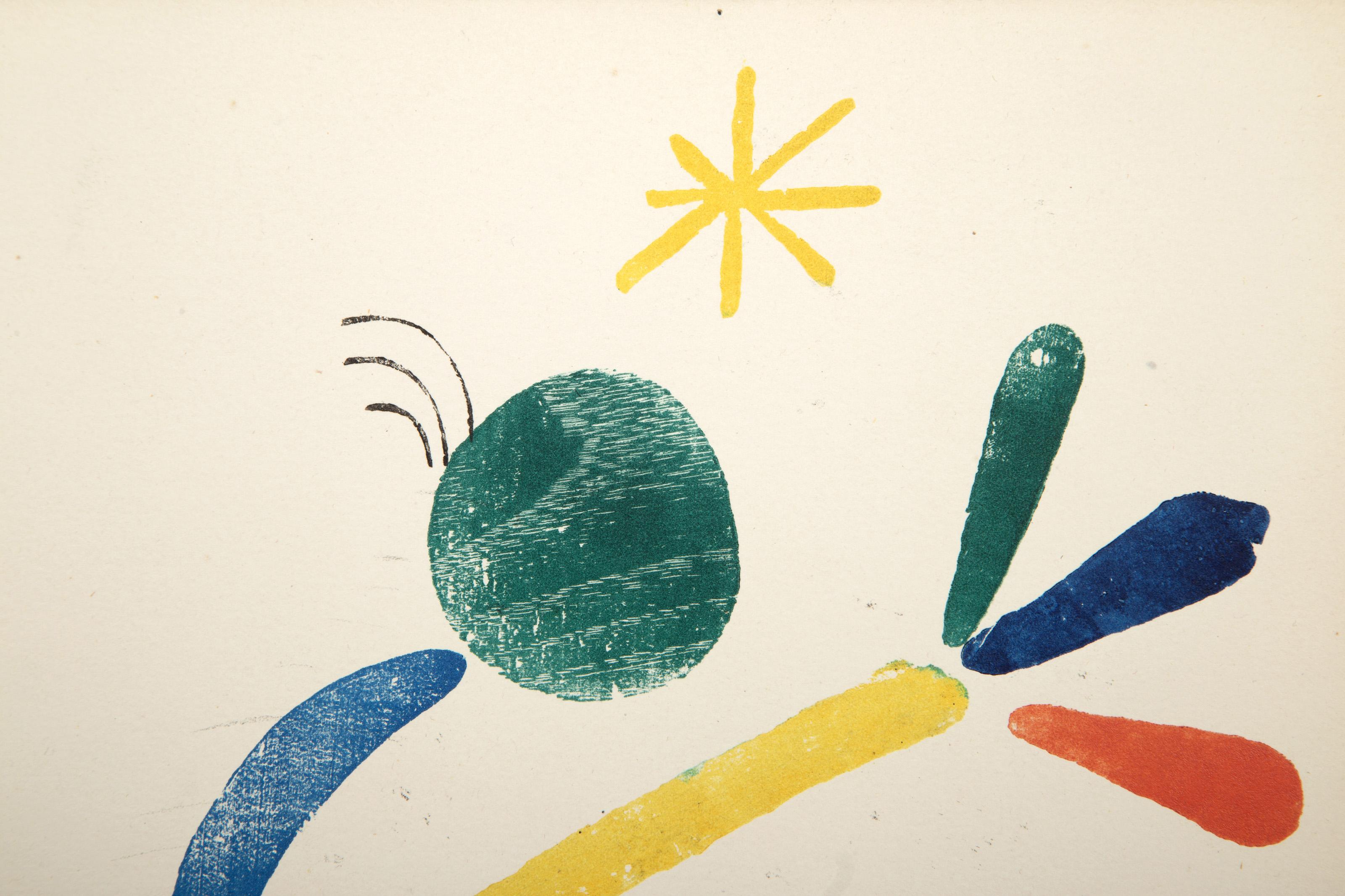 Joan Miró - A Toute Epreuve (D 164) Avant la lettre, Woodcut by Joan ...