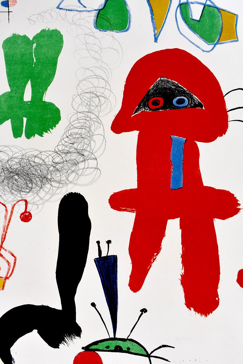 Joan Miró - Acrobatsb in the Night Garden - Joan Miro Early Surrealism ...