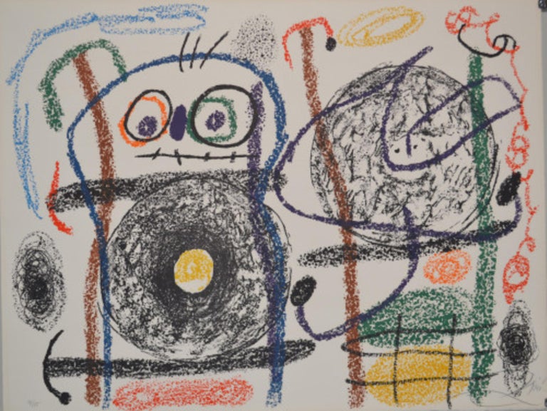 Joan Miró - Album 21, plate 15 - M1140 For Sale at 1stDibs
