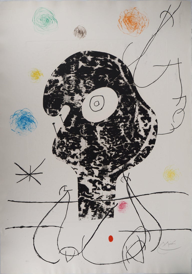 Joan Miró - Cyclops : Emehpylop - Tall Original Etching, Handsigned ...