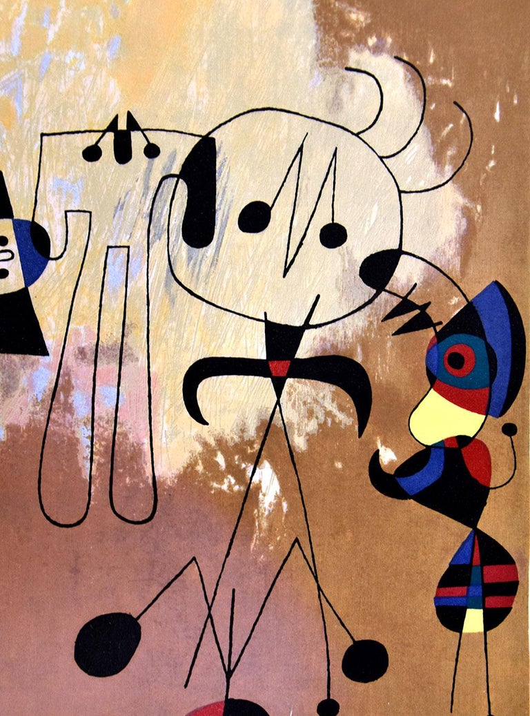 Joan Miró - Femme, Lune, Etoile (Woman, Moon, Stars), 1963 For Sale at ...