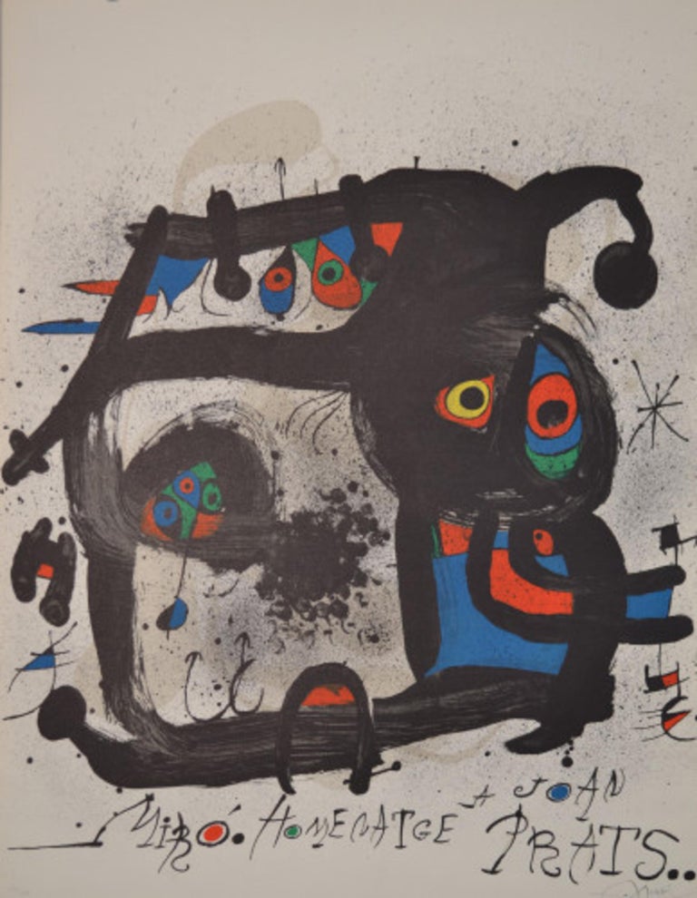 Joan Miró - Homentage A Joan Prats - M852 For Sale at 1stDibs