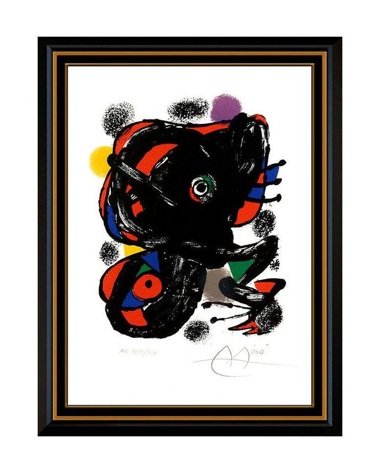 Joan Miró - Joan Miro Hand Signed XXE Siecle Color Lithograph Original ...