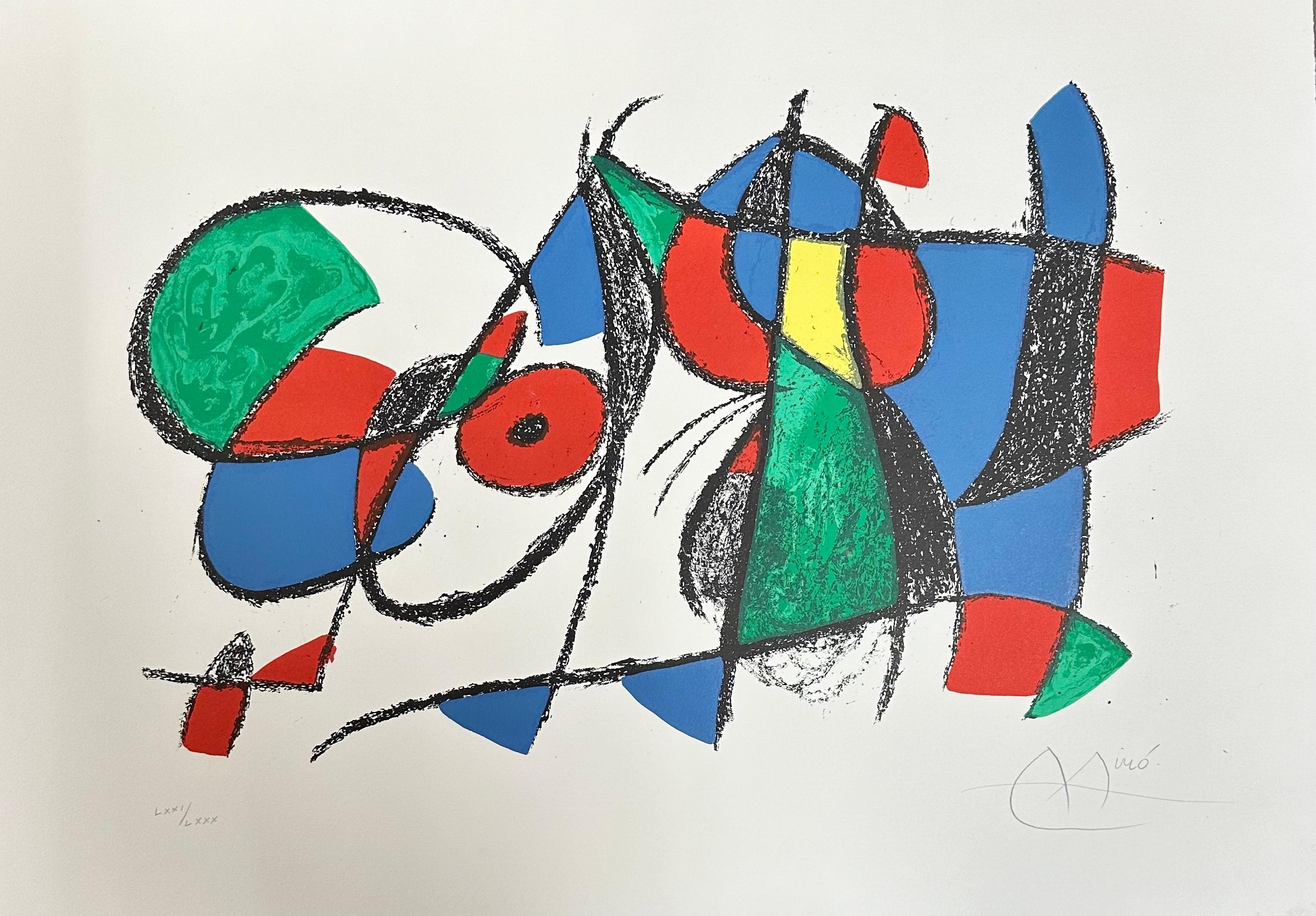 Joan Miró - Joan Miro, "M.1044", hand signed lithograph in colors at ...