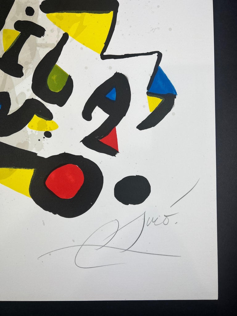Joan Miró - Joan Miró - Miró Milano - hand-signed Lithograph on Arches ...
