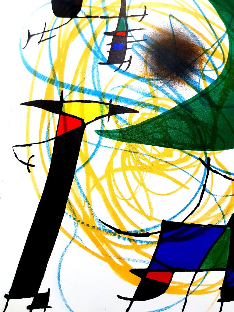 Joan Miró - Joan Miro - Original Abstract Lithograph For Sale at 1stDibs