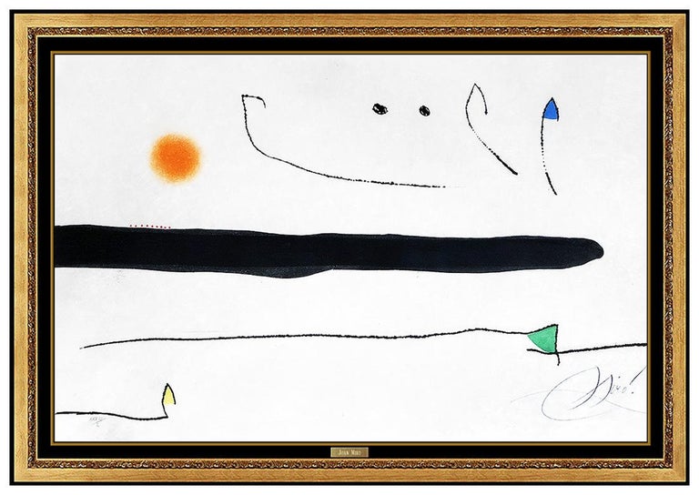 Joan Miró - Joan Miro Original Color Etching Aquatint Marteau Sans ...