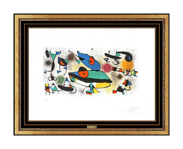 Joan Miró - Joan MIRO Original Color Lithograph Hand Signed and ...