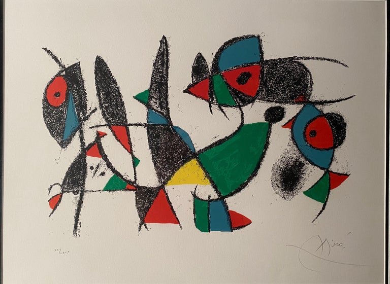 Joan Miró - Joan Miro, "Untitled", hand signed lithograph For Sale at ...