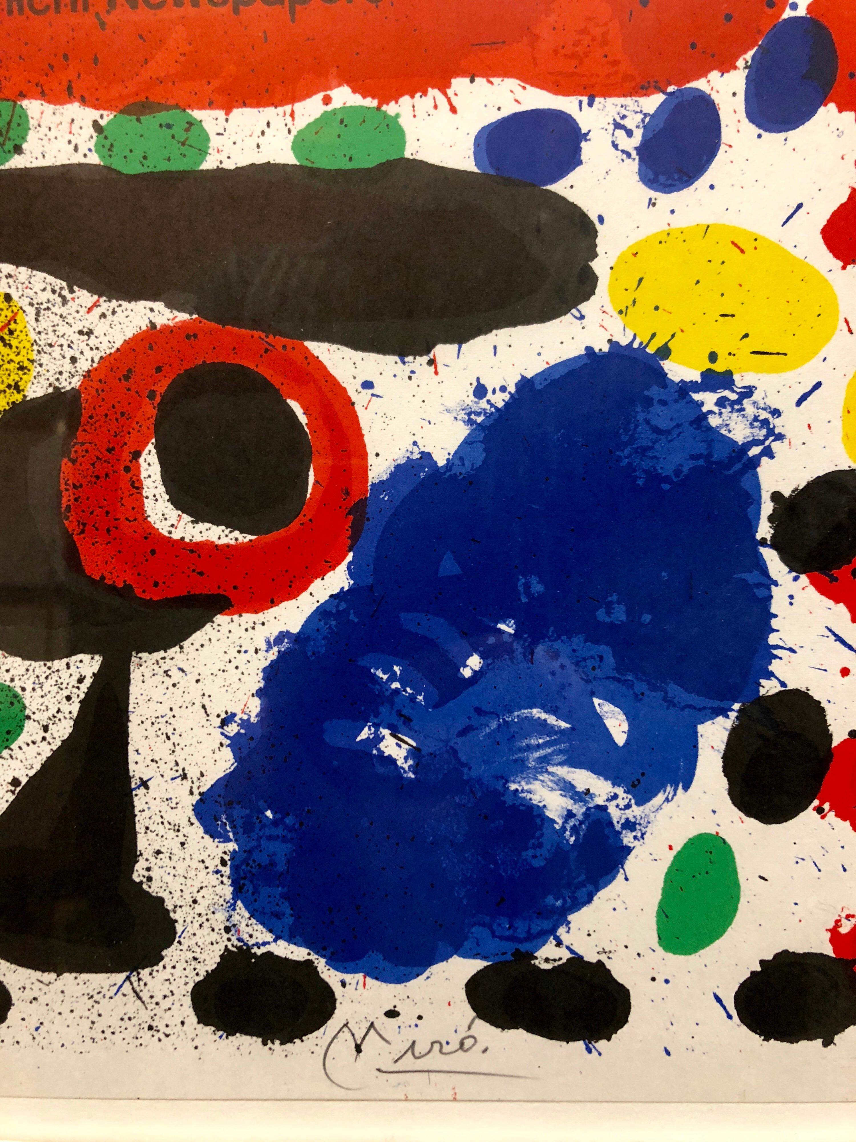 Joan Miró - Joan Miro Vintage 1966 Japanese Surrealist Lithograph Tokyo ...