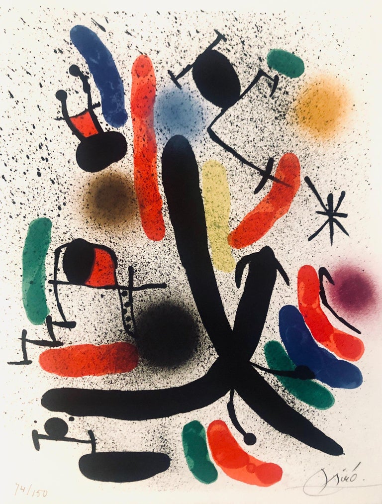 Joan Miró - Lithographe l, Plate A, Hand-Signed Original Limited ...