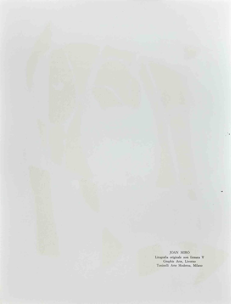 Joan Miró - Miró Lithographe II - Plate V - Original Lithograph by Joan ...