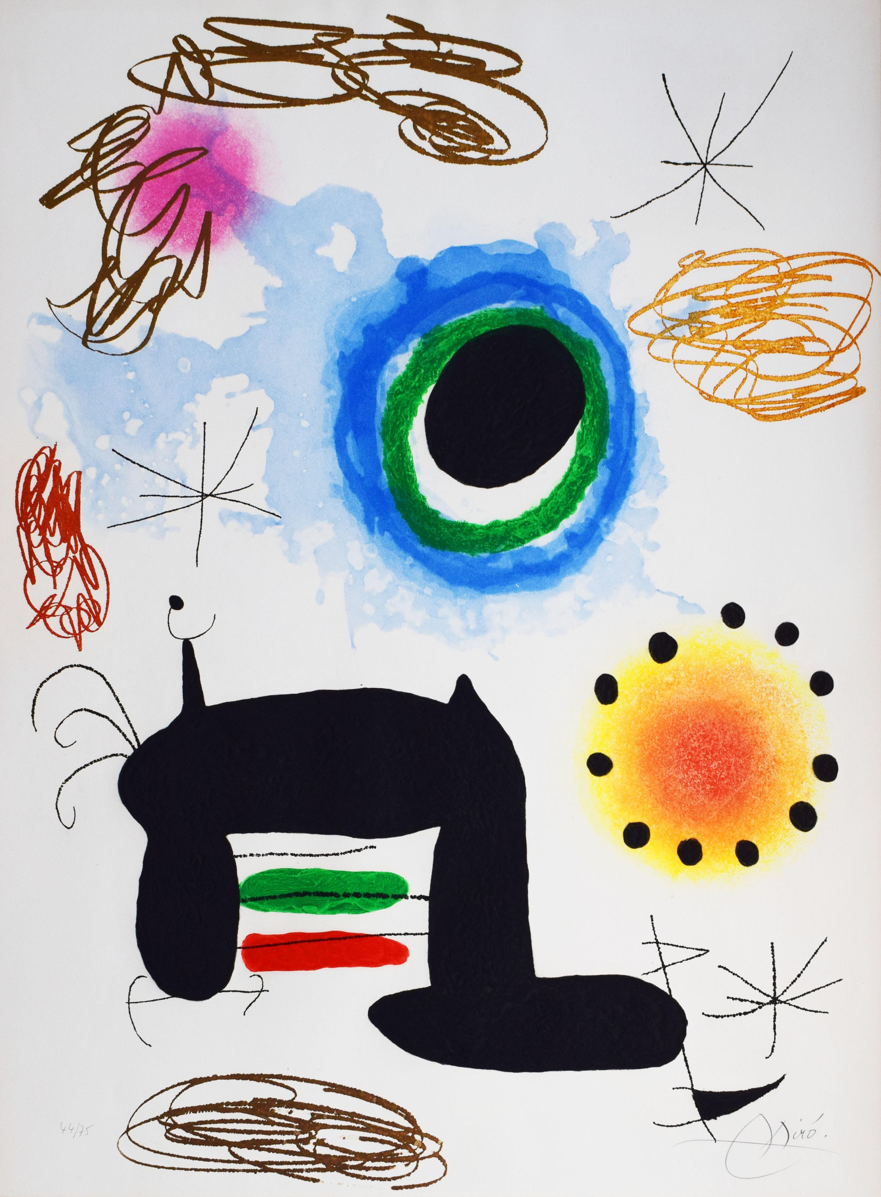 Joan Miró - Composition XII, from: The Egyptian Woman Passes - Spanish ...
