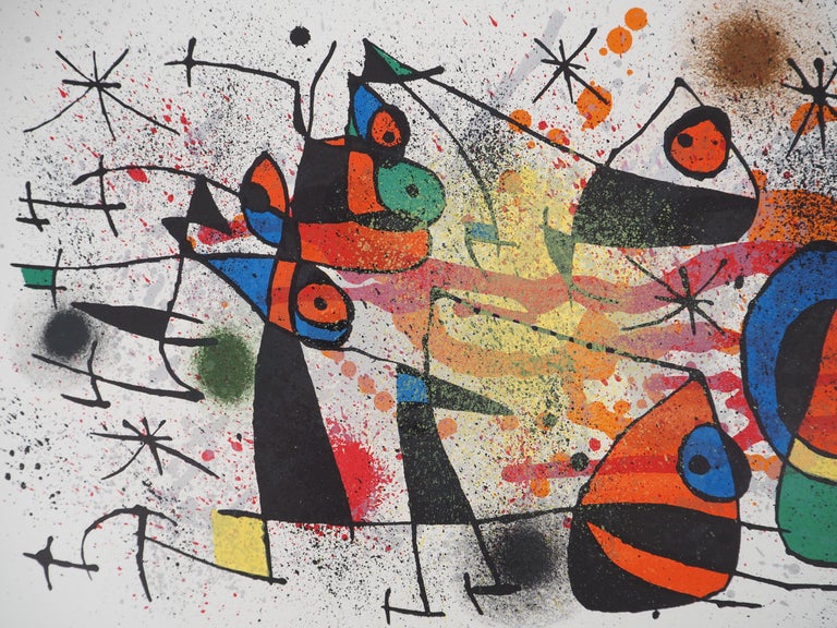 Joan Miró - Surrealist Animals - Original Lithograph Signed in the ...