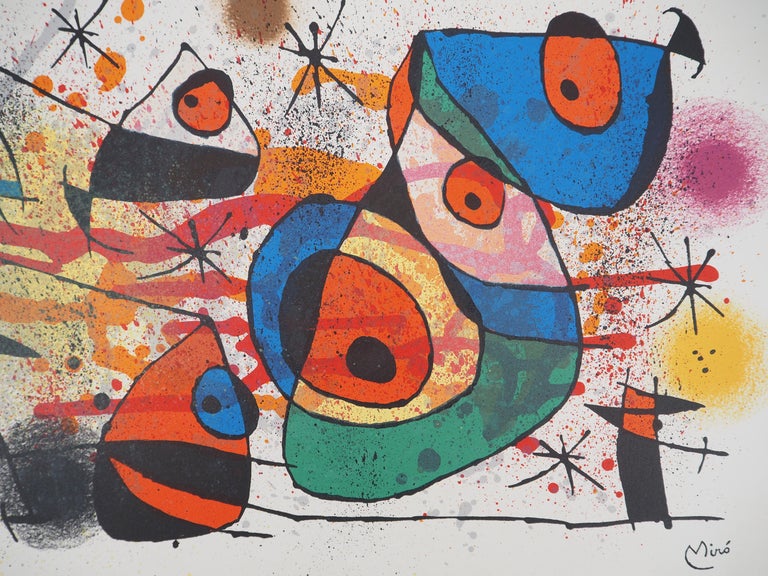 Joan Miró - Surrealist Animals - Original Lithograph Signed in the ...