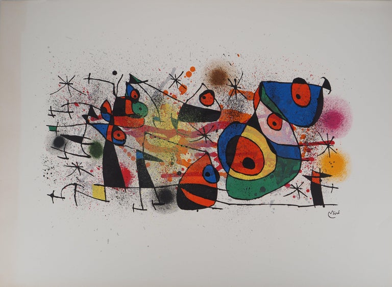 Joan Miró - Surrealist Animals - Original Lithograph Signed in the ...