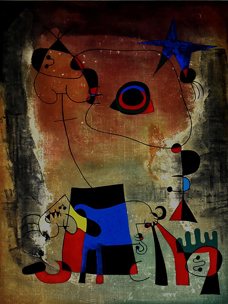 Joan Miró - L'Oiseau Lune Jaune (The Yellow Moon Bird) at 1stDibs